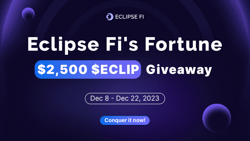Eclipse Fi's Fortune: $2,500 ECLIP Giveaway